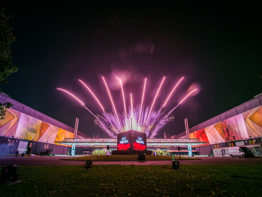 Light show at iconic Birmingham venue